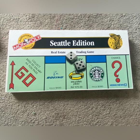 Hasbro | Games | Monopoly Seattle Edition New Open Box | Poshmark